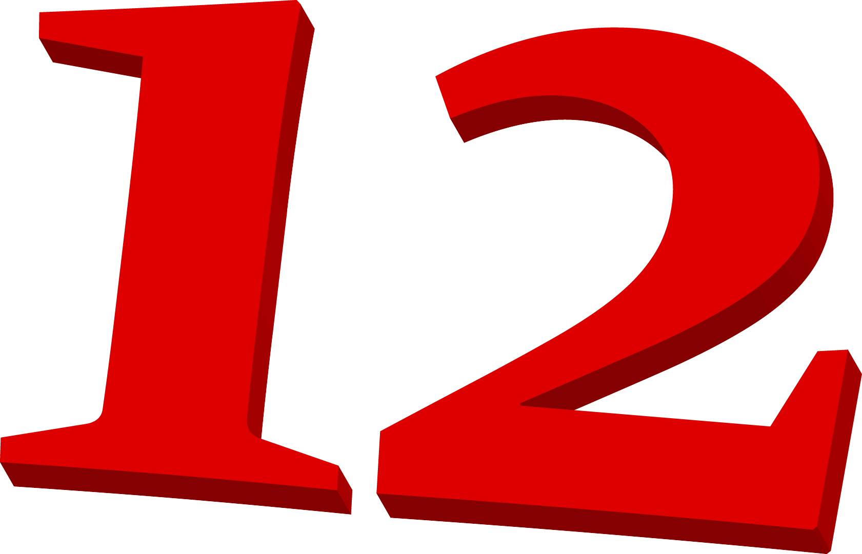Pictures Of The Number 12 Cliparts co