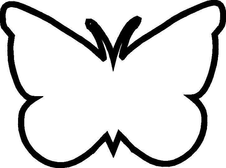 Butterfly Outline Template Cliparts co