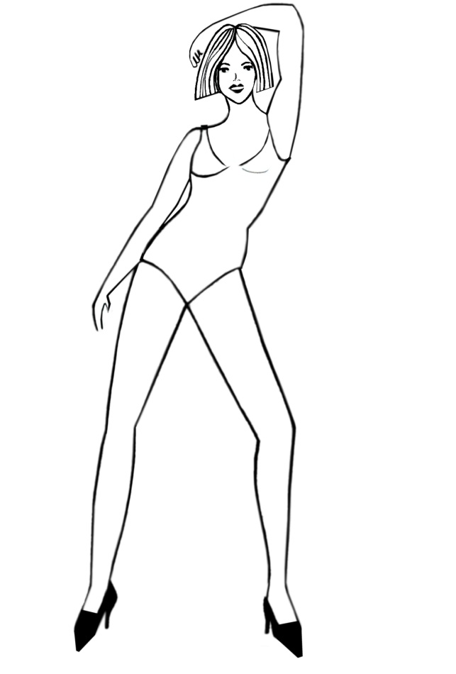Outline Of Female Body Cliparts co