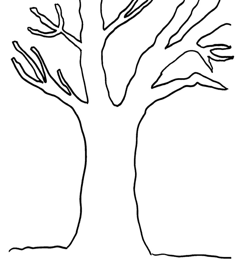 Printable Bare Tree Printable Blank World