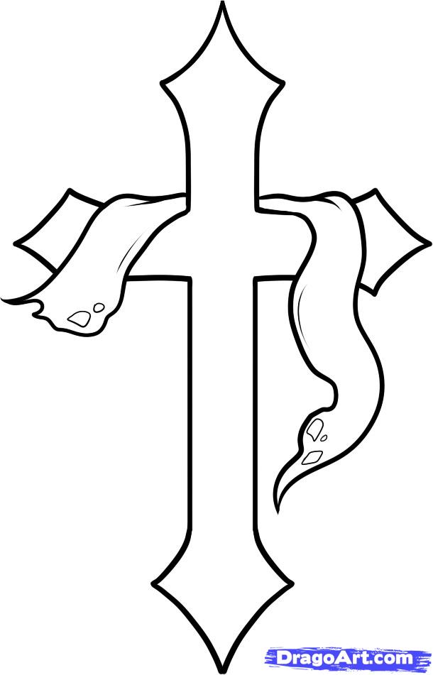 Drawings Of Crosses With Wings Cliparts co
