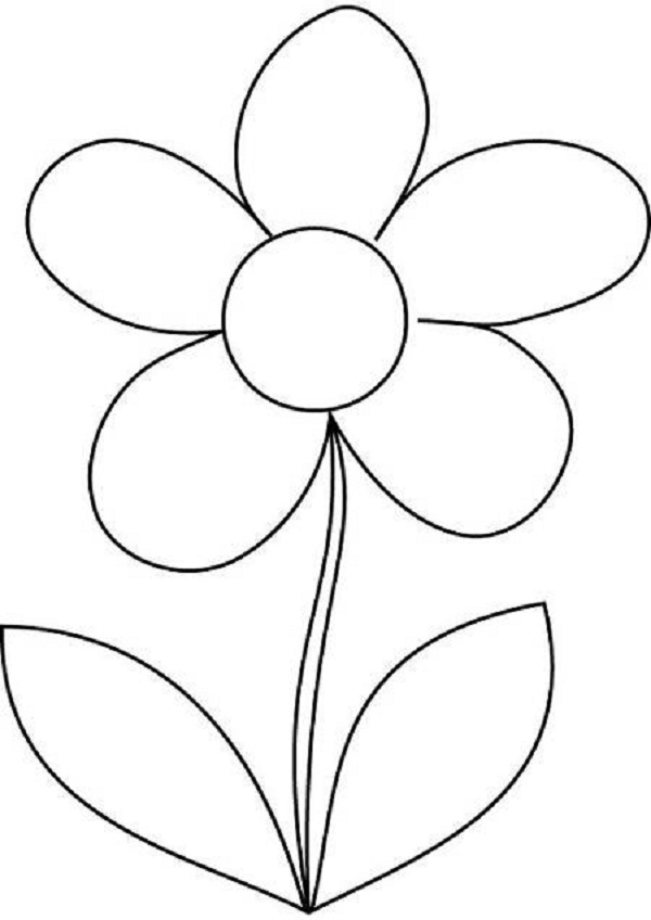 Flower Colouring Pages For Children Coloring Kids Cliparts co