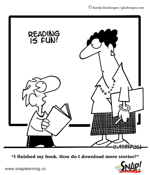 Friday Funny: Reading Cartoon | Snap! Learning & Reading Blog - Cliparts.co