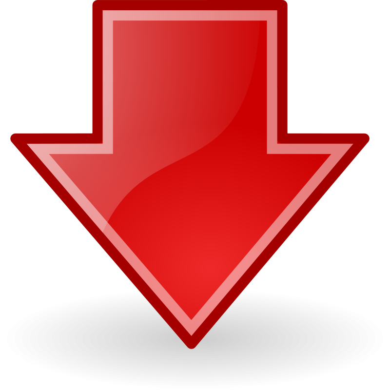 Red Downward Arrow Cliparts co