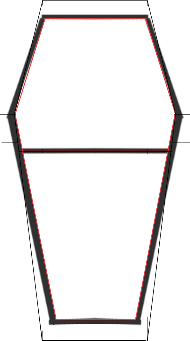 Coffin Template Printable