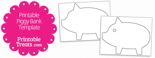Piggy Bank Template Cliparts co