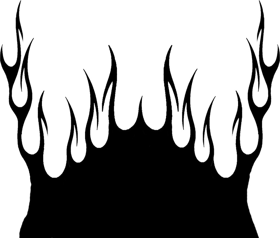 Flame Stencil Printable