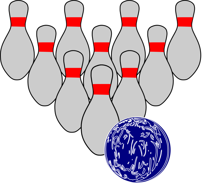 Bowling Pin Outline Cliparts co