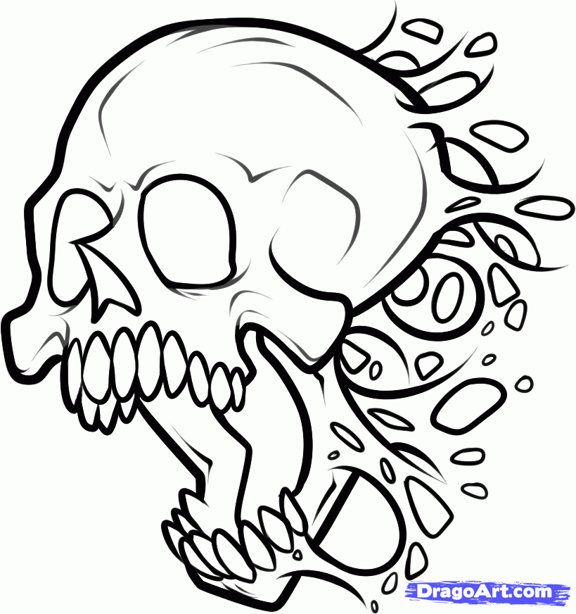 Easy Drawings Of Skulls Cliparts co Easy Drawings Of Skulls Cliparts co