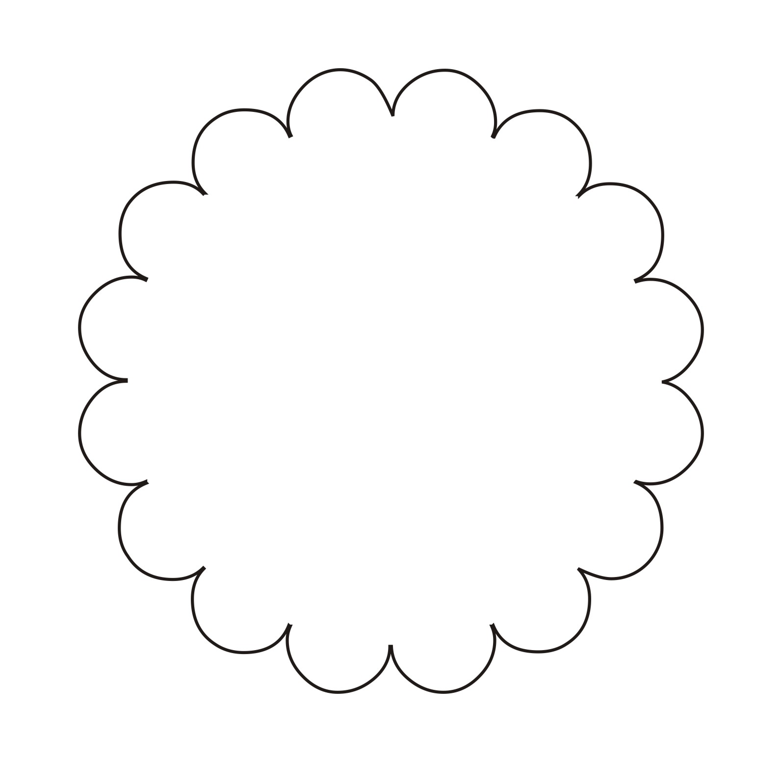 8 Petal Flower Template Cliparts co
