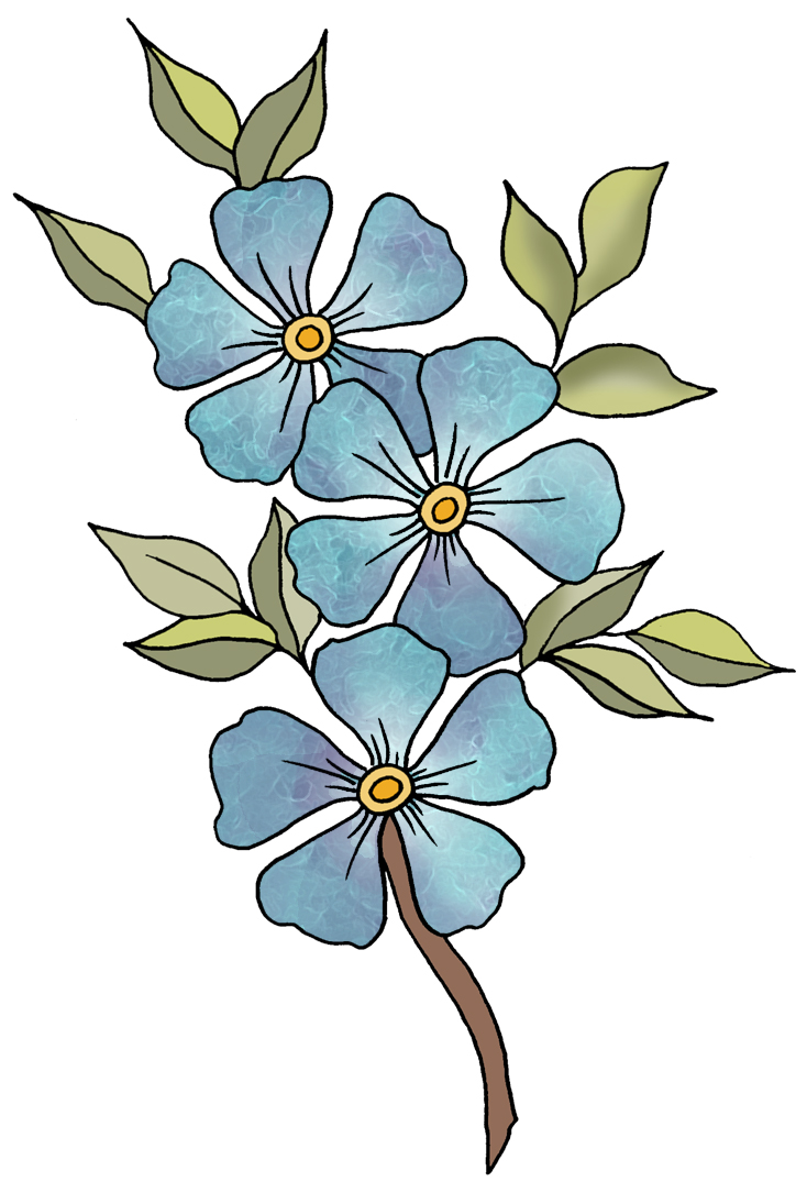 Blue Flowers Clip Art Cliparts co