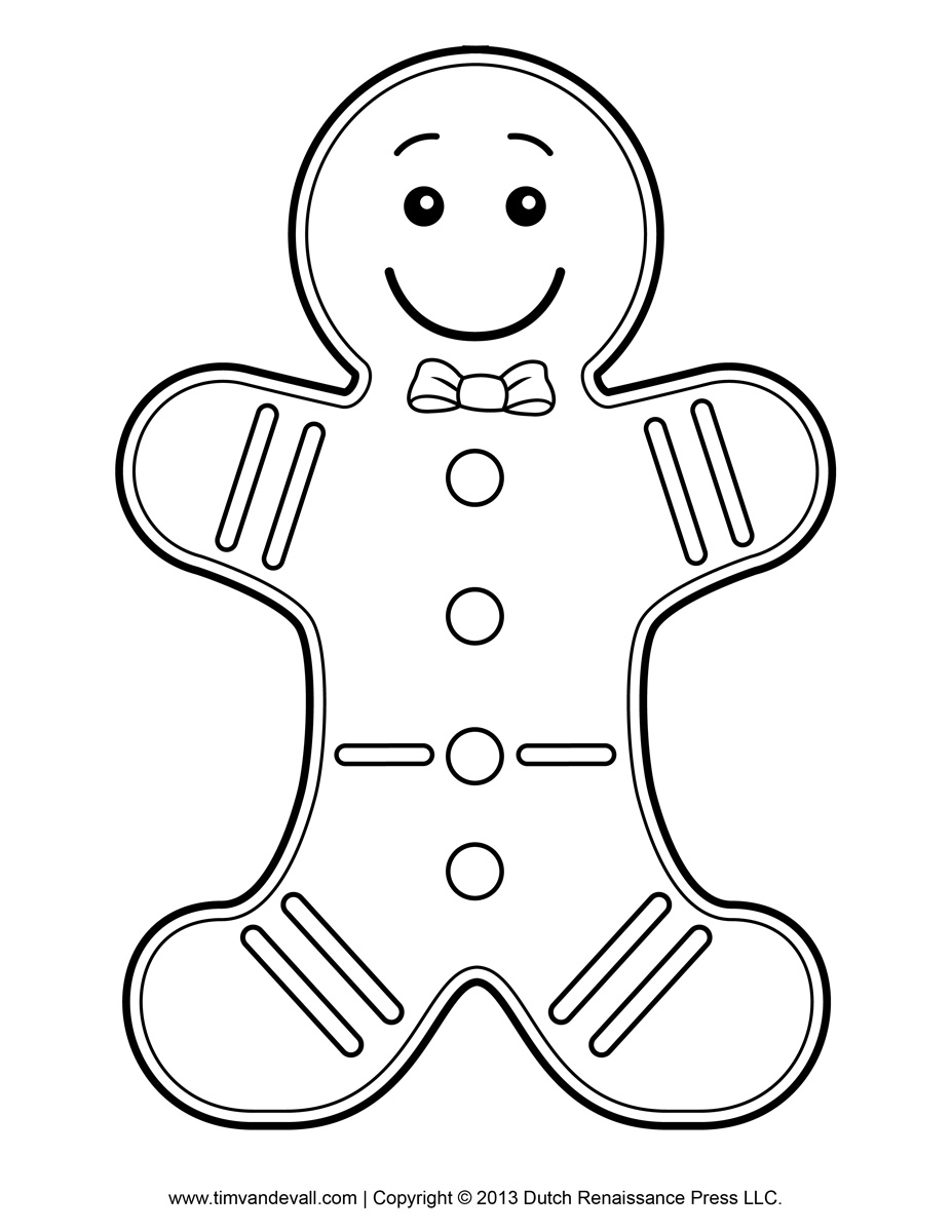 Clipart Of A Gingerbread Man Outline Cliparts co