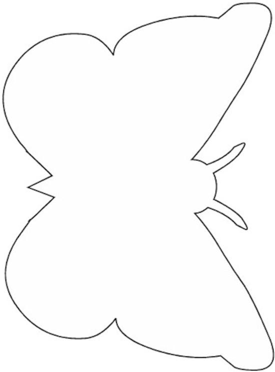  Butterfly Outline Pattern Cliparts co