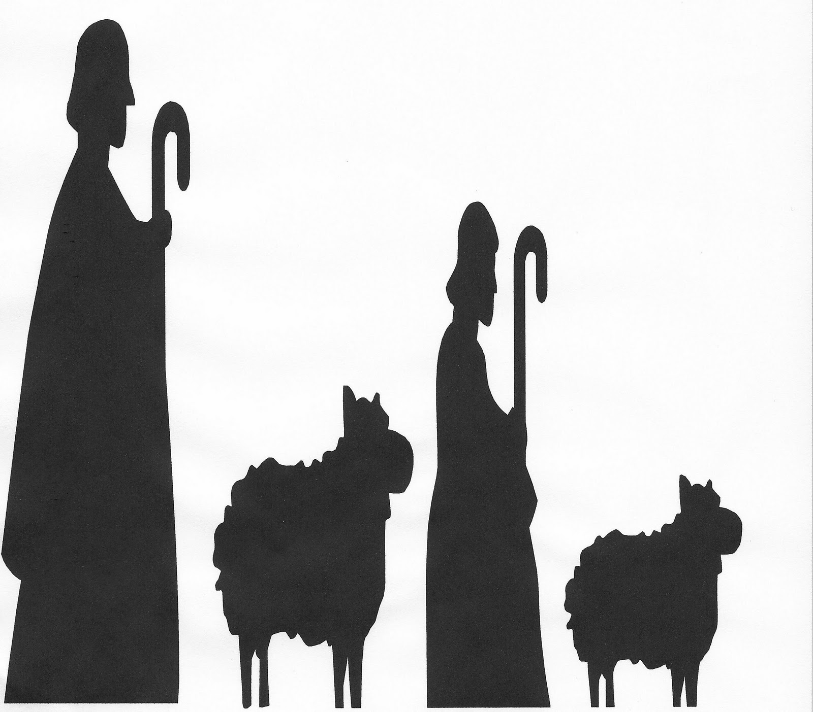 Nativity Silhouette Patterns Cliparts co