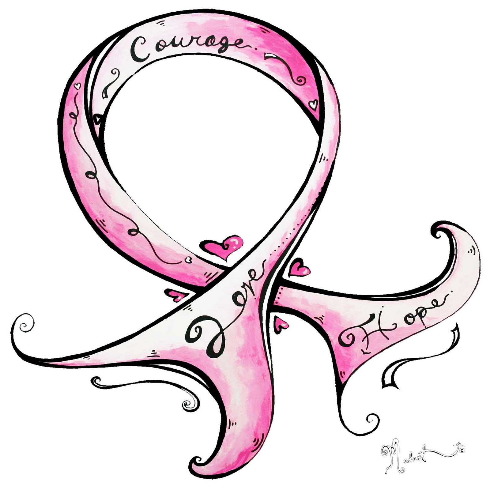 Breast Cancer Awareness Ribbon Clip Art Cliparts co