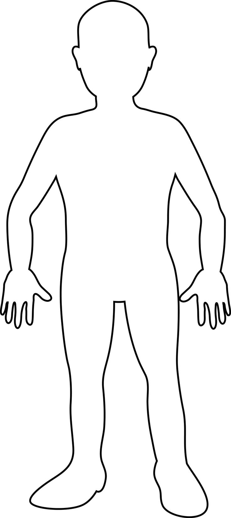 Printable Body Outline Printable Word Searches
