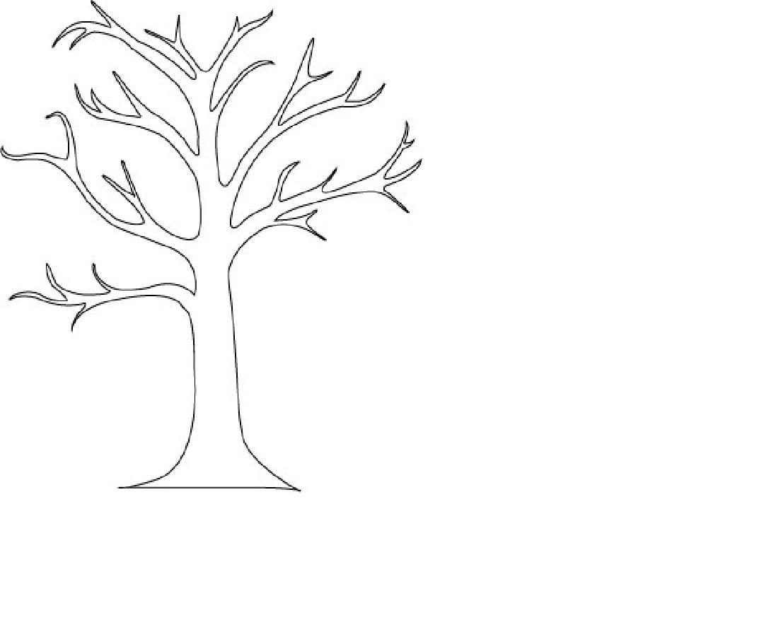 Black And White Tree Printable