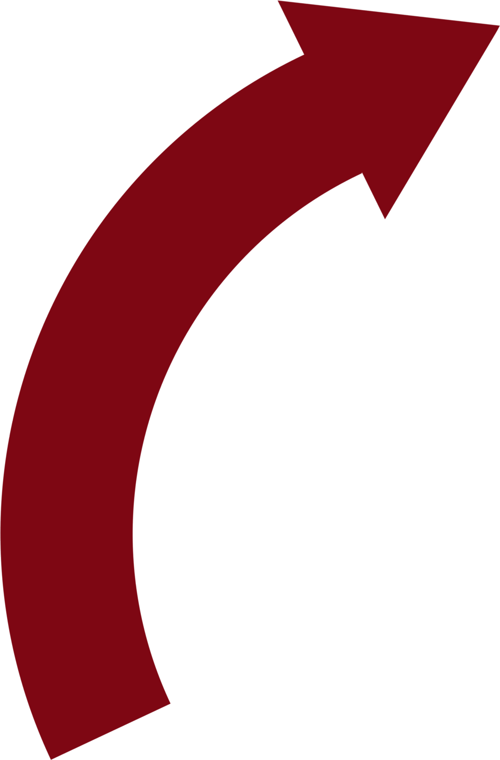 Curved Black Arrow Png