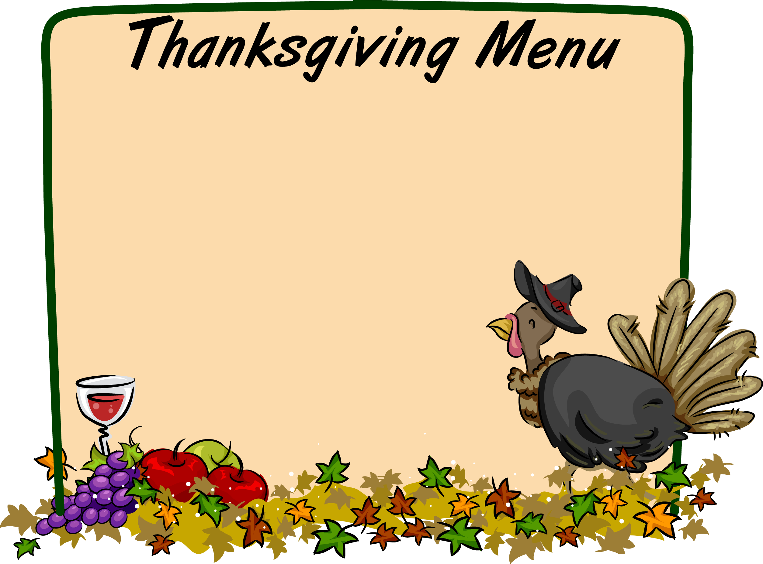 Thanksgiving Clip Art Border Cliparts co
