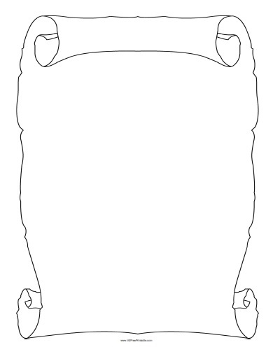 Scroll Templates Free Printable AllFreePrintable Cliparts co