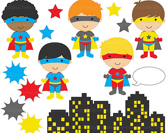 Superhero Kids Clip Art - Cliparts.co