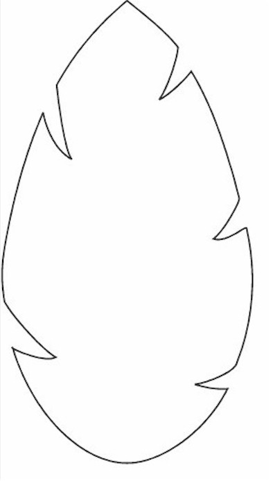 Jungle Leaf Template Cliparts co