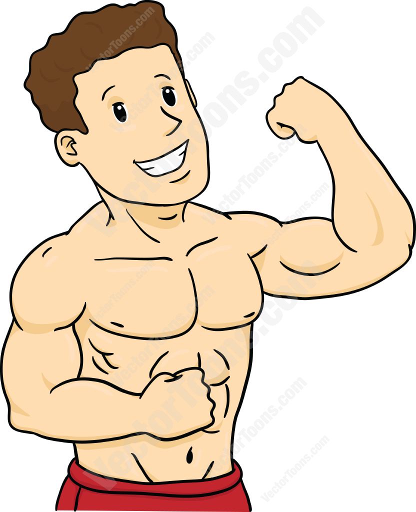 Muscle Man Cartoons - Cliparts.co