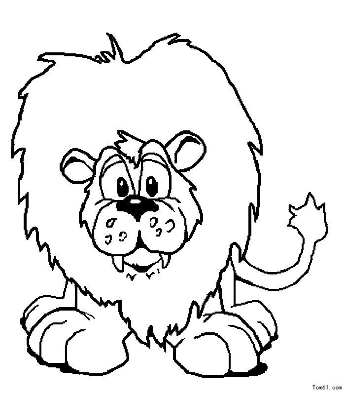 How To Draw A Lion - Stick Figure-Children's Paintings - Cliparts.co