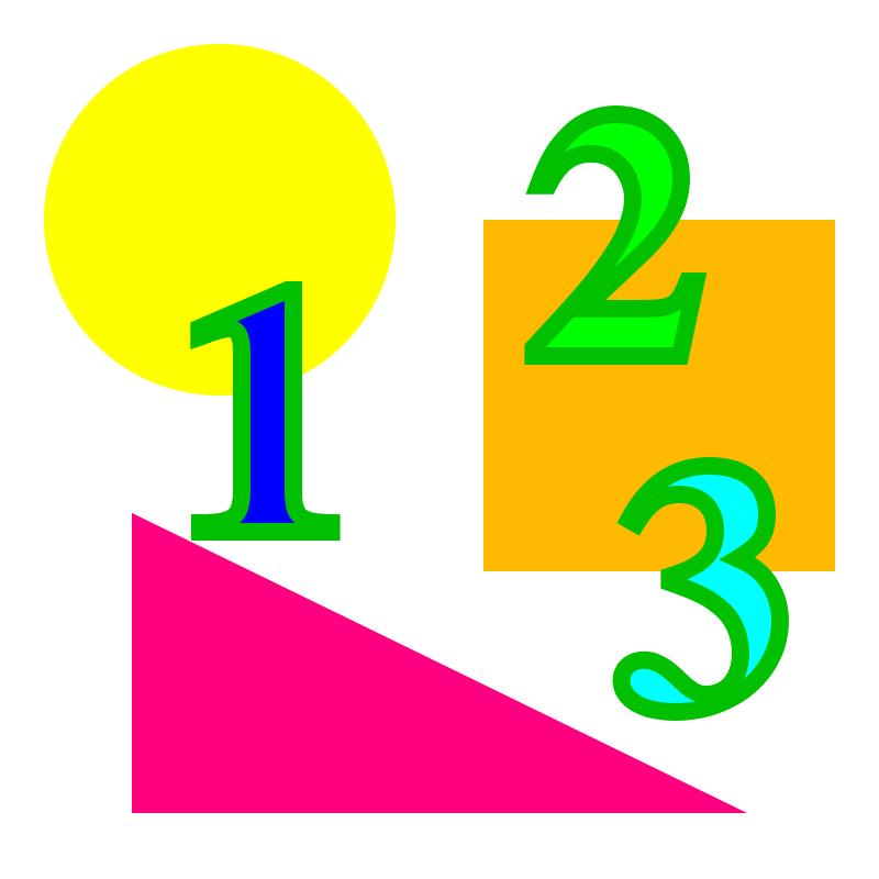Maths Numbers Clipart