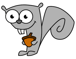 Crazy Squirrel Cartoon - Cliparts.co