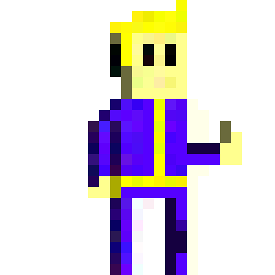 Piq - Pixel Art | "vault-boy" [100x100 Pixel] By Someone - Cliparts.co