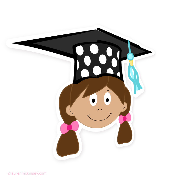 Complete Collection{little Girl Graduate With Brown Hair} | Lauren ...
