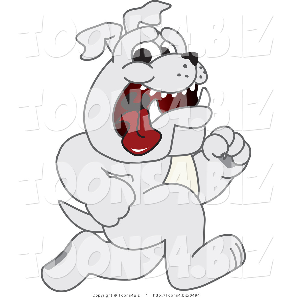 Cartoon Bulldog Running
