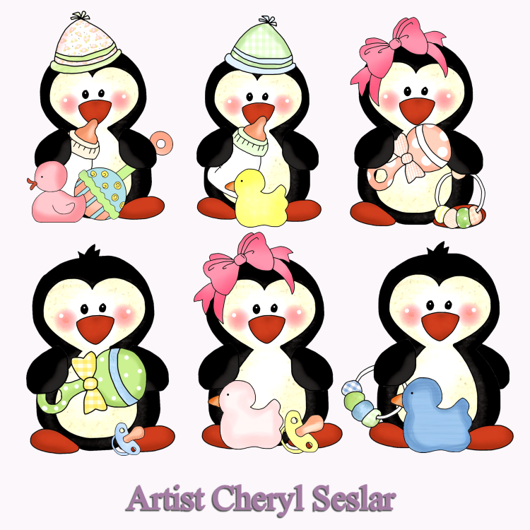 Clip-Art-Emporium - Baby Penguins - Cliparts.co