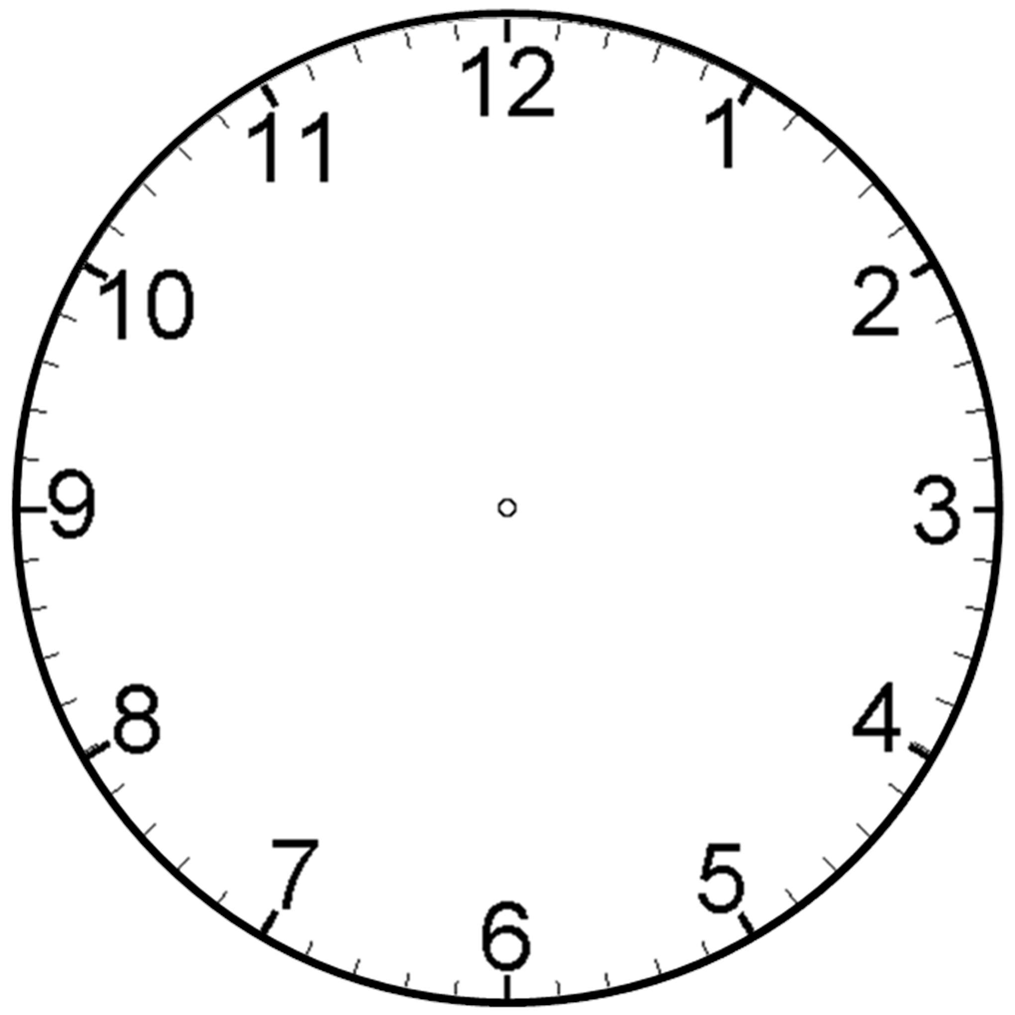 Blank Clock Clipart Cliparts co