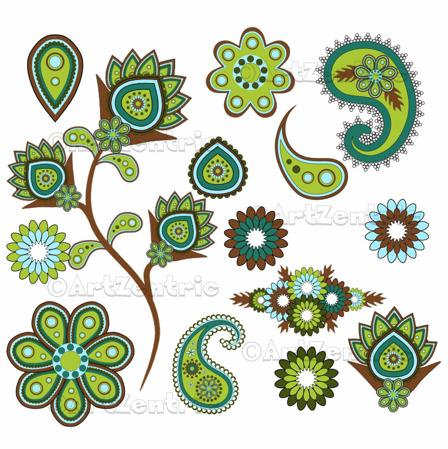 Paisley Border Clip Art - Cliparts.co