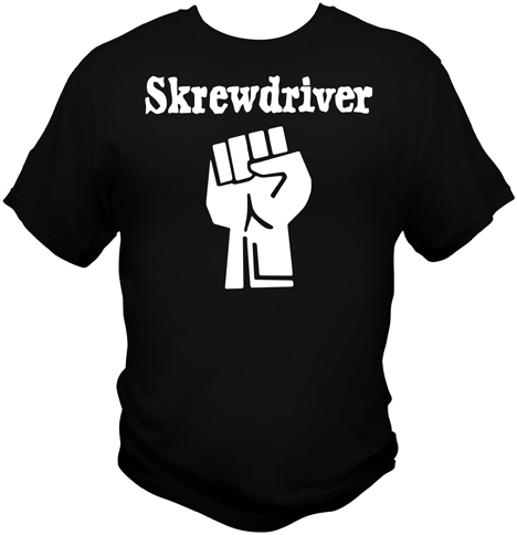 Skrewdriver Revolution Fist Black T-Shirts - Clothing - Micetrap ...