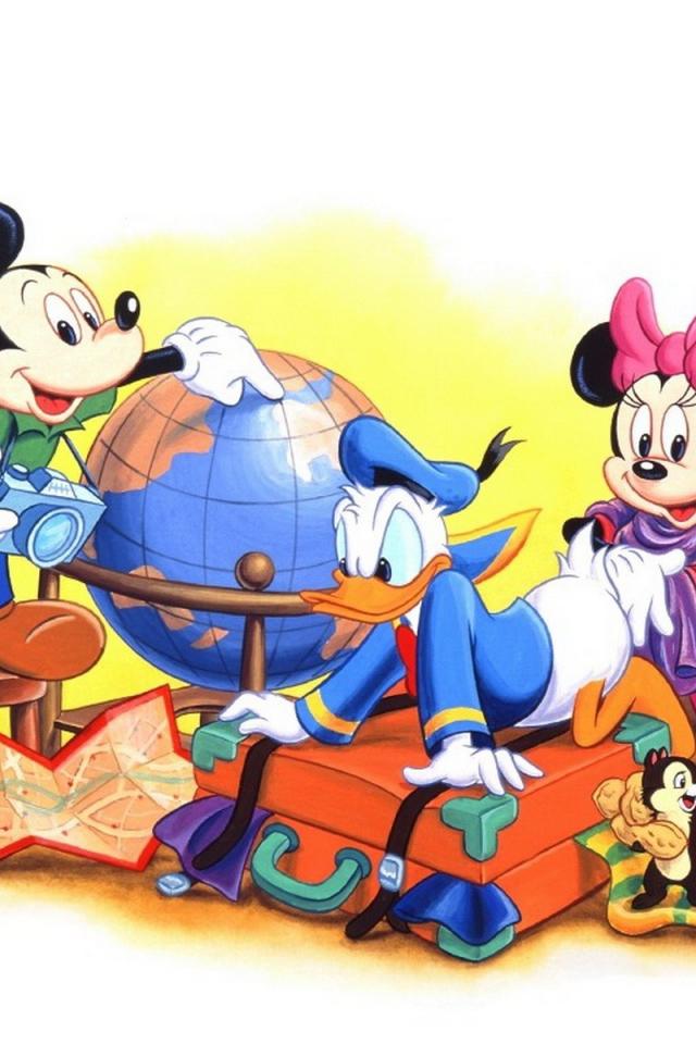 Cartoons Disney Company Mickey Mouse Donald Duck Minnie Mouse High ...