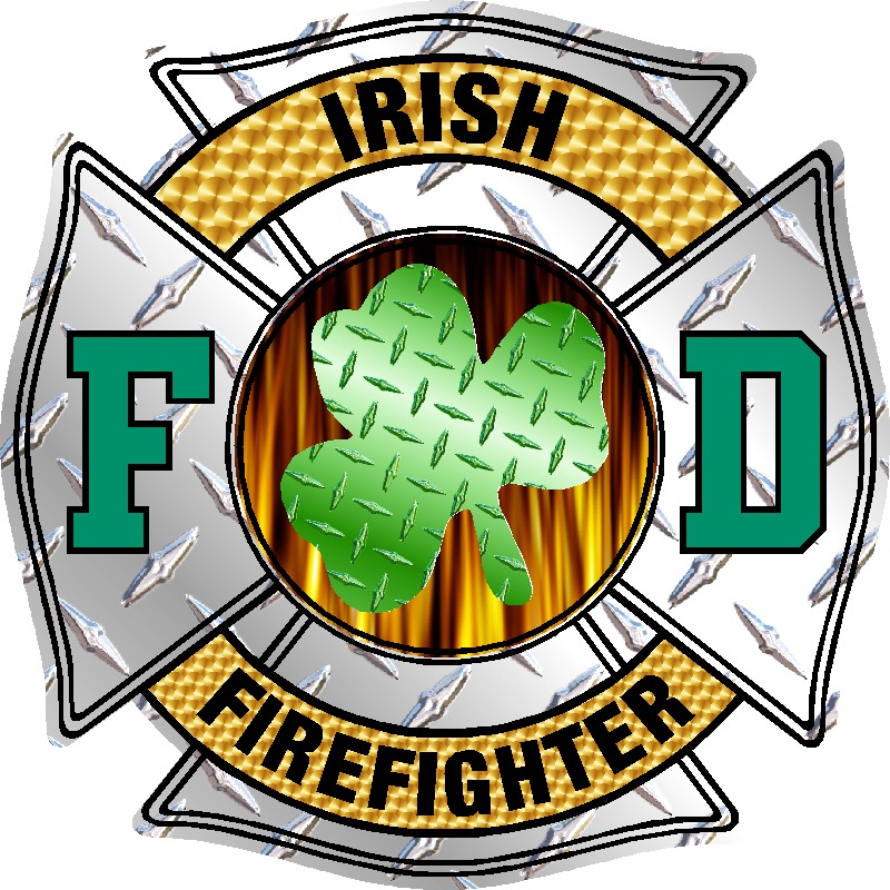 Irish Firefighter Decals - Powercall Emergency Sirens, Window ...