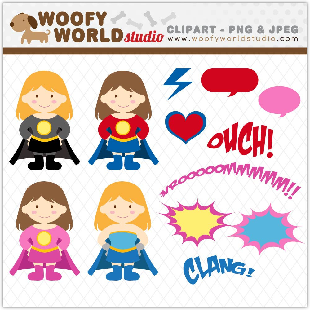 Superhero Kids Clip Art - Cliparts.co