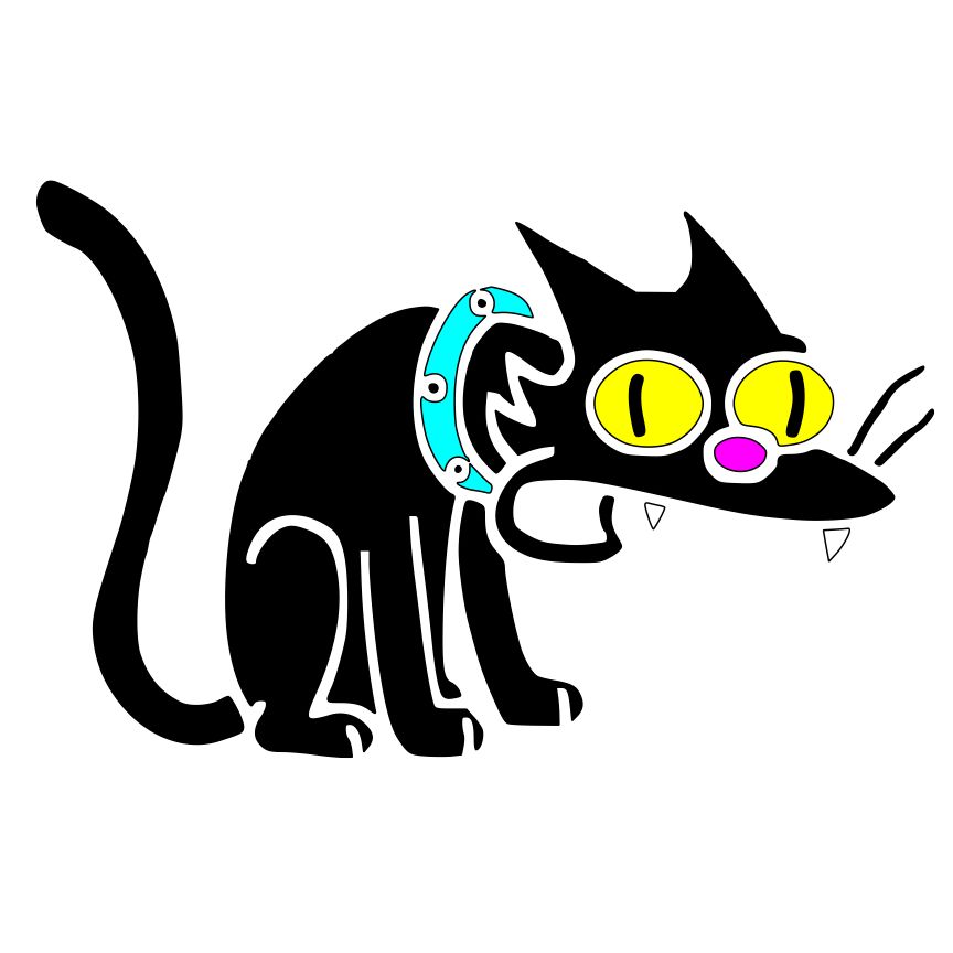 The Simpsons Cat - Cliparts.co